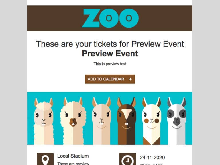 ZOO Ticket Theme - FooEvents