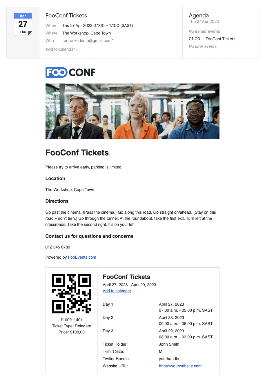 Tickets - FooEvents